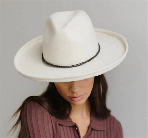 Pencil Brim Vegan Suede Rancher Martha Gene