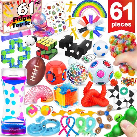 Terra 61 Pcs Fidget Toys Pack Party Favors Carnival Treasure