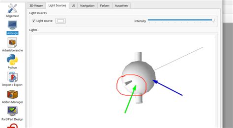 Feature Request Add Preferences For Multiple Lights In The Scene Issue FreeCAD