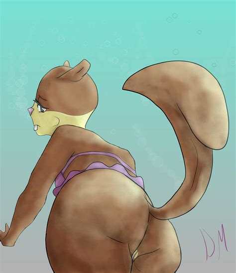 Rule 34 Anthro Ass Brown Fur Dmdigitalmanus Female Furry Nickelodeon Pussy Sandy Cheeks Smooth