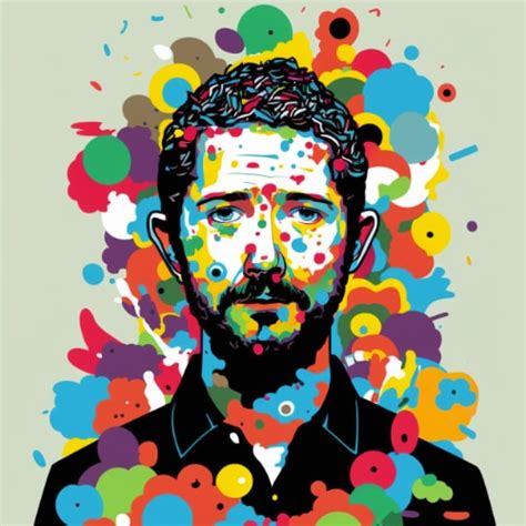 Shia Labeouf In The Art Style Of Jon Burgerman