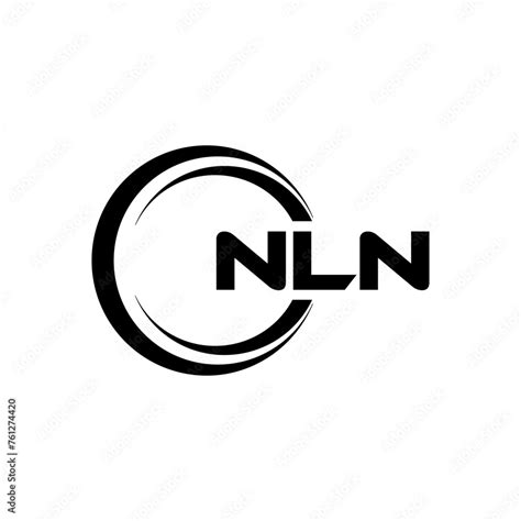 Nln Letter Logo Design With White Background In Illustrator Cube Logo