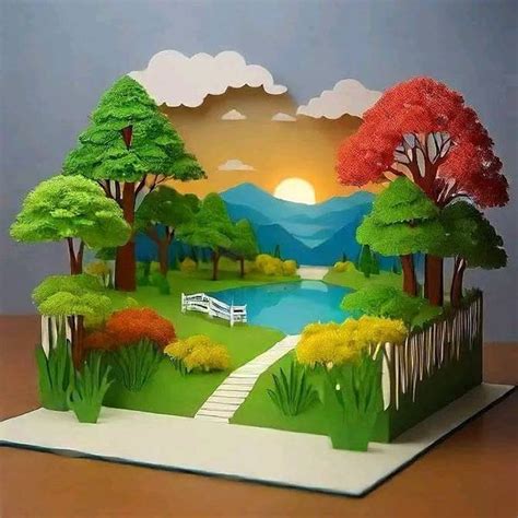 Maqueta De Paisaje Natural