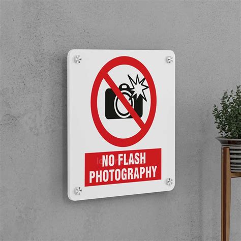 No Flash Photography Sign Laserkrafts