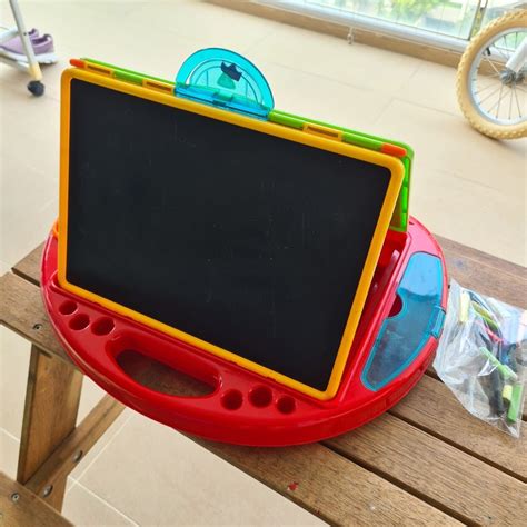 Elc Tabletop Art Centre Whiteboard Blackboard Hobbies And Toys