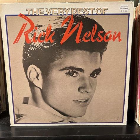 Rick Nelson The Very Best Of Rick Nelson Vintage Vinyl Be Bop Record