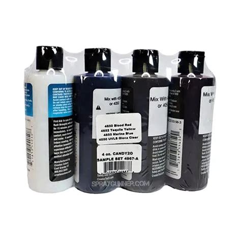Createx Candy2o Sample Set 4967 A Spraygunner
