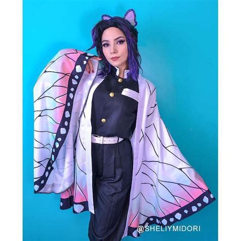 Demon Slayer Kimetsu No Yaiba Kochou Shinobu Kimono Cosplay Costume S