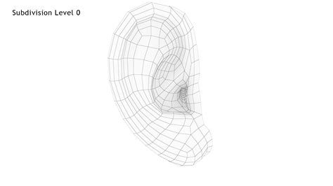 3d Human Right Ear Realistic V01 Turbosquid 2382625