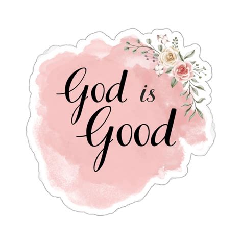 Christian Faith Sticker God Is Good Jesus Sticker For Bible Journaling