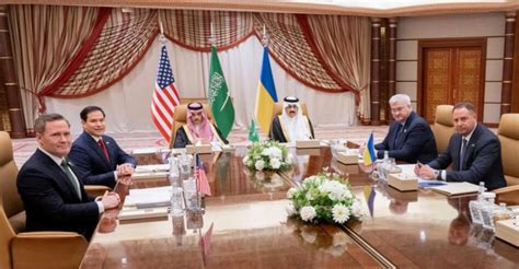 Us Ukraine Hold Peace Talks In Saudi Arabia As Strikes Persist