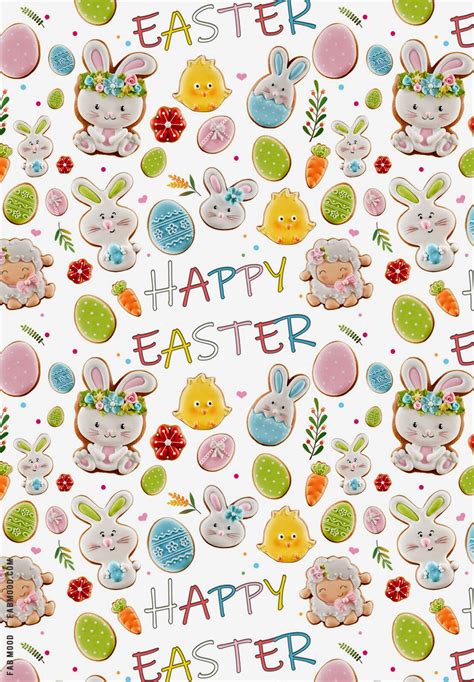 Easter Wallpapers For Every Device Bunny And Daisy Sage Background 1
