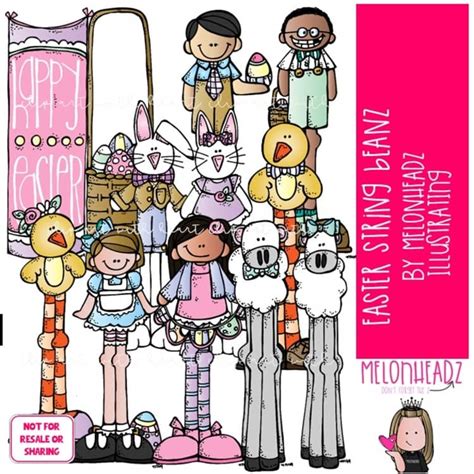 Easter Clip Art Stringbeanz Spring Colored Version By Melonheadz Clipart