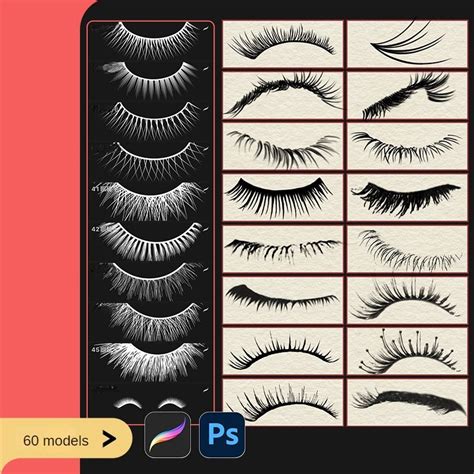 Free Download 12 Portrait Eyebrow Brushes Hair Brushes Procreate
