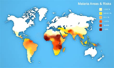 Malaria Disease Spread Map Areas And Risks Stock Illustration Illustration Of Malaria Health