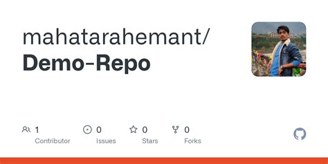 Demo Repo README Md At Main Mahatarahemant Demo Repo GitHub