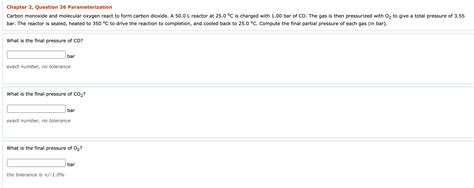 Solved Chapter Question Parameterization Carbon Chegg