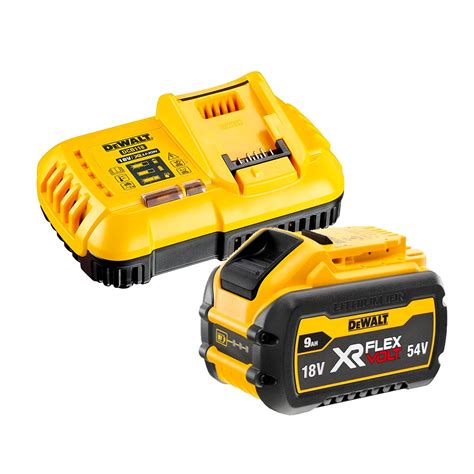 Kit Batería Dewalt Dcb547 9ah Flexvolt Cargador Rápido Dcb118 Pro