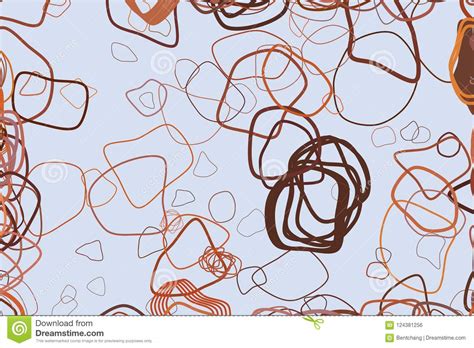 Abstract Geometric Background With Shape Of Random Rounded Shapes Pattern Digital Messy