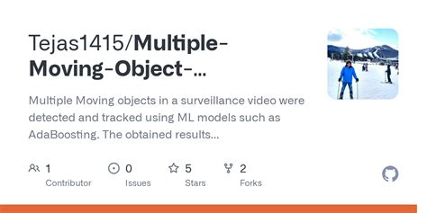 Github Tejas1415multiple Moving Object Detecting And Tracking Using