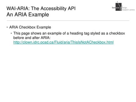 PPT Overview Of WAI ARIA And Accessibility APIs PowerPoint Presentation ID 2925067