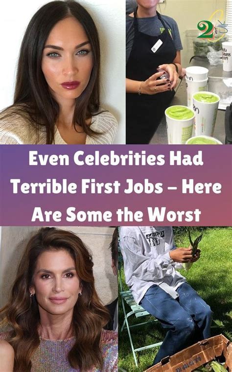 Even Celebrities Had Terrible First Jobs Here Are Some The Worst Artofit