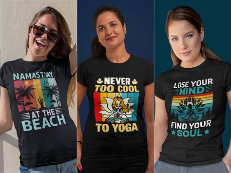 Yoga T Shirt Design Bundle By Aditiya Roy On Dribbble
