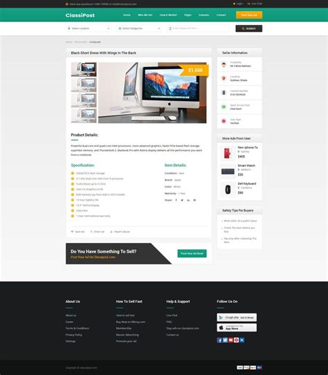 Classipost Classified Ads Html Template