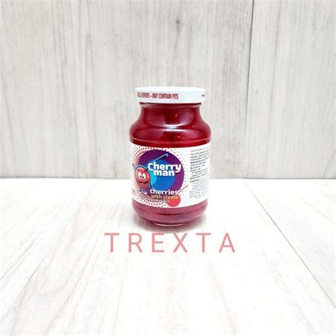 Jual Cherry Man Maraschino Red Cherry Ceri Tangkai 283 Gram