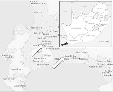 The Location Of New Rest Gugulethu And Makhaza Khayelitsha In Cape