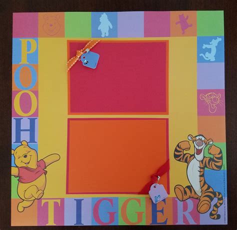 Disney Winnie The Pooh Premade Scrapbook Layout 1 Page 12x12