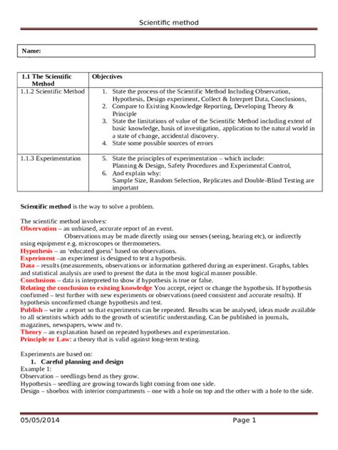 2 Scientific Method Doc Template Pdffiller