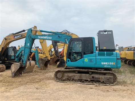 China Original Used Sunward Swe155 Swe150 Excavator Crawler Digger Hot