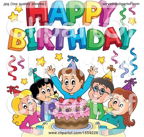 Cartoon Birthday Celebration