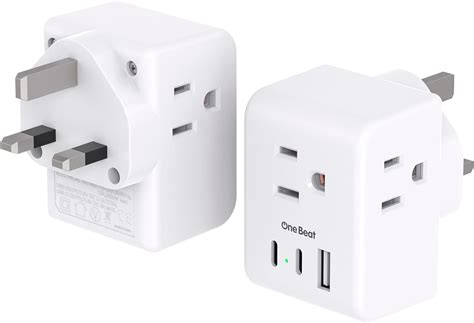 Bestek Uk Travel Plug Adapter Set Grounded Universal Power