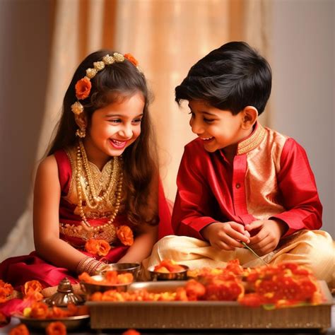 Premium Ai Image Brother And Sister Celebrating Bhai Dooj