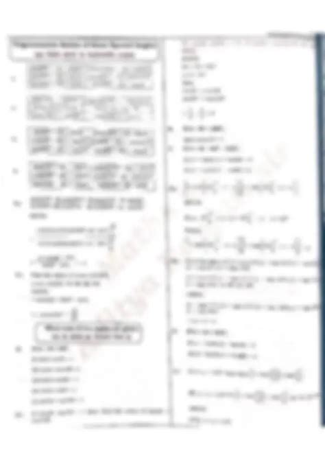 Trigonometry Formulas Schemes And Mind Maps Mathematics Docsity