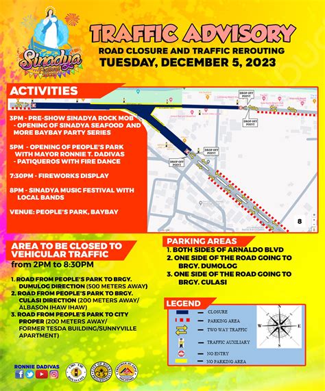 Sinadya 2023 Road Closure And Traffic Rerouting Scheme Bigger