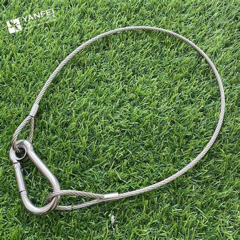 Steel Wire Rope With Quick Release Snap Hook Simplex Hook Wire Rope