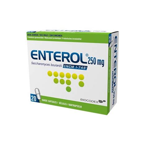 Enterol 250 Mg Capsules Probiotic For Diarrhea Ibs And Gut Health