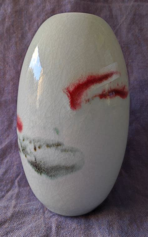 Proantic Armel Hédé Vase Porcelaine Céladon Signé Daté