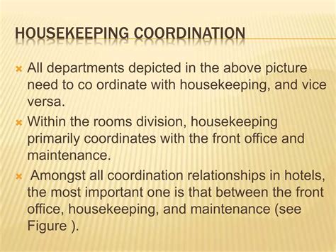 Mta Unit 1 Coordination Of Housekeeping Department With Other