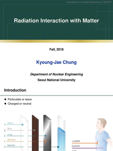 Lecture 12 Radiation Interaction With Matter Pdf Pdf Atomic