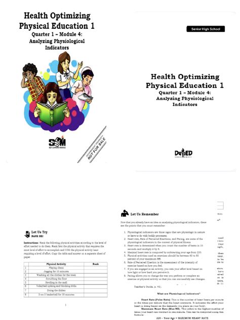 Physiological Indicators Pdf