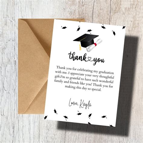 College Graduation Thank You Letters