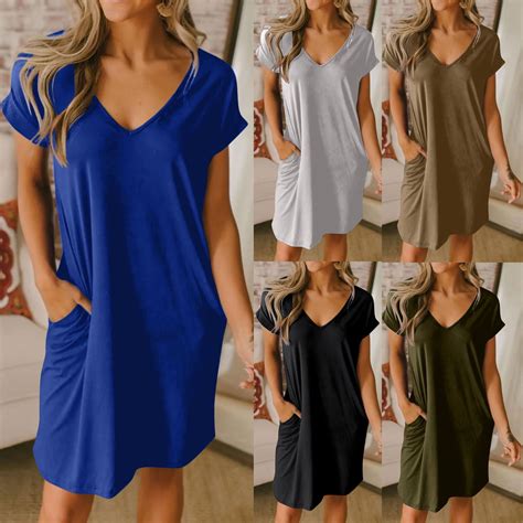 Sentmoon Spring Dresses For Women 2025 Oversized Short Sleeve Cocktail