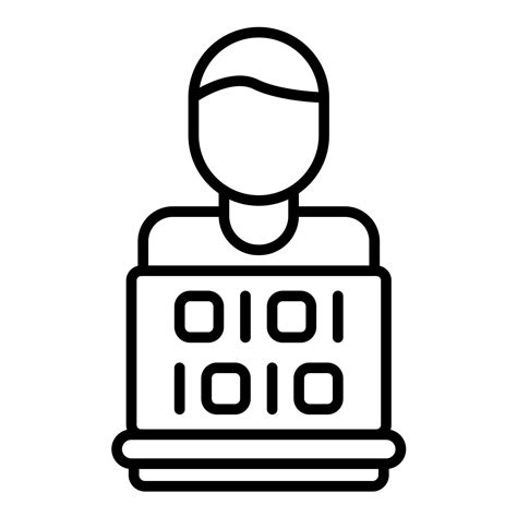 Coder Man Vector Icon 21693582 Vector Art At Vecteezy