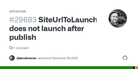 Siteurltolaunchafterpublish Does Not Launch After Publish · Issue 29683 · Dotnetsdk · Github