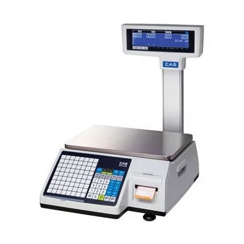 Barcode Printer Weighing Scale Cas 30 Kg Platform Size 300300 Mm At ₹ 48000 In Noida