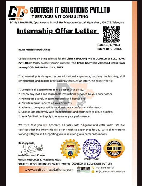 Internship Codtech Machinelearning Cloudcomputing Manasi Shinde